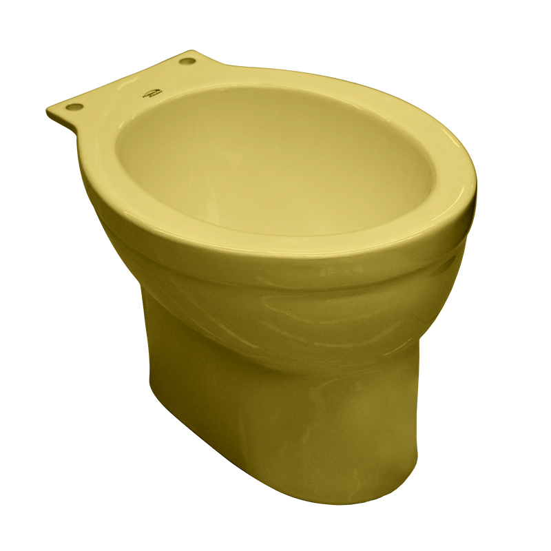 PHILIPPINE STANDARD PAIL FLUSH 18 YELLOW CERAMIC LARGE PLAIN