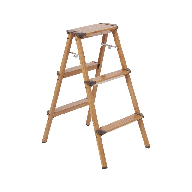 XTEND LADDER DAT-AT3 TEAK WOOD ALUMINUM STEP 3 STEPS