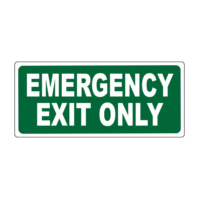 MMC SAFETY SIGNAGE LS-1606 YELLOW VINYL/PVC/ALLOY LUMINOUS EMERGENCY ...