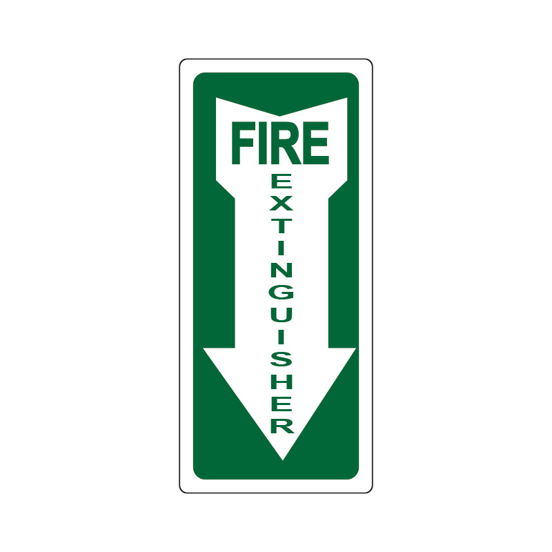 MMC SAFETY SIGNAGE LS-1607 YELLOW VINYL/PVC/ALLOY LUMINOUS FIRE ...