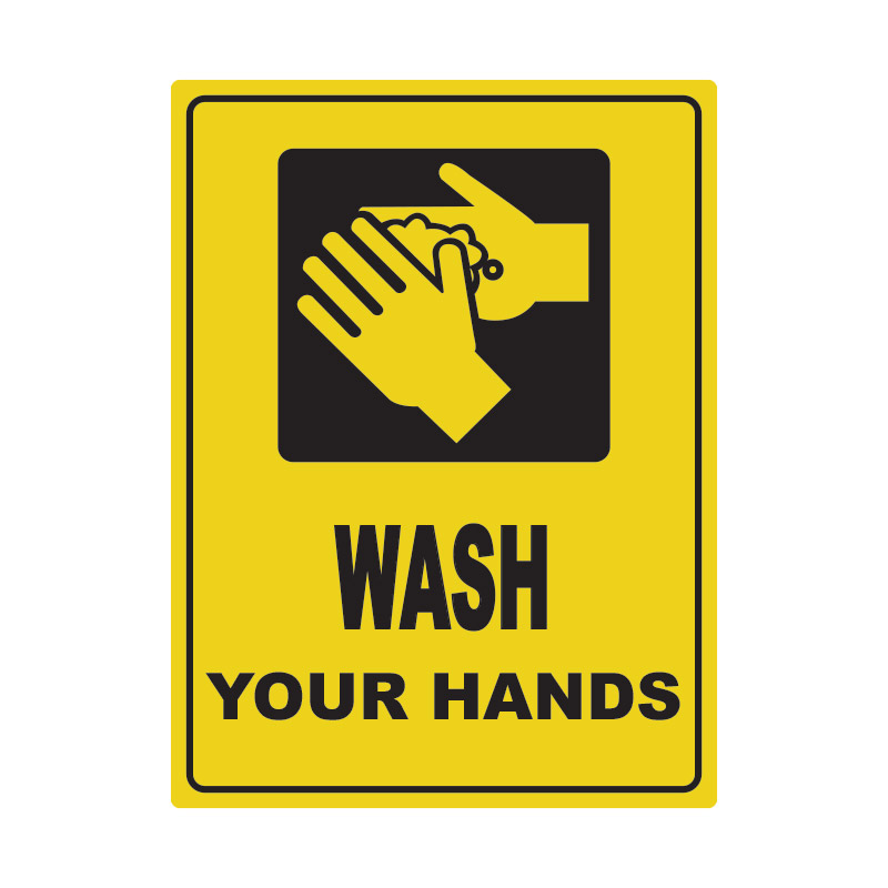 SAFETY SIGNAGE MMC YS-2100 WASH YOUR HANDS 9X12