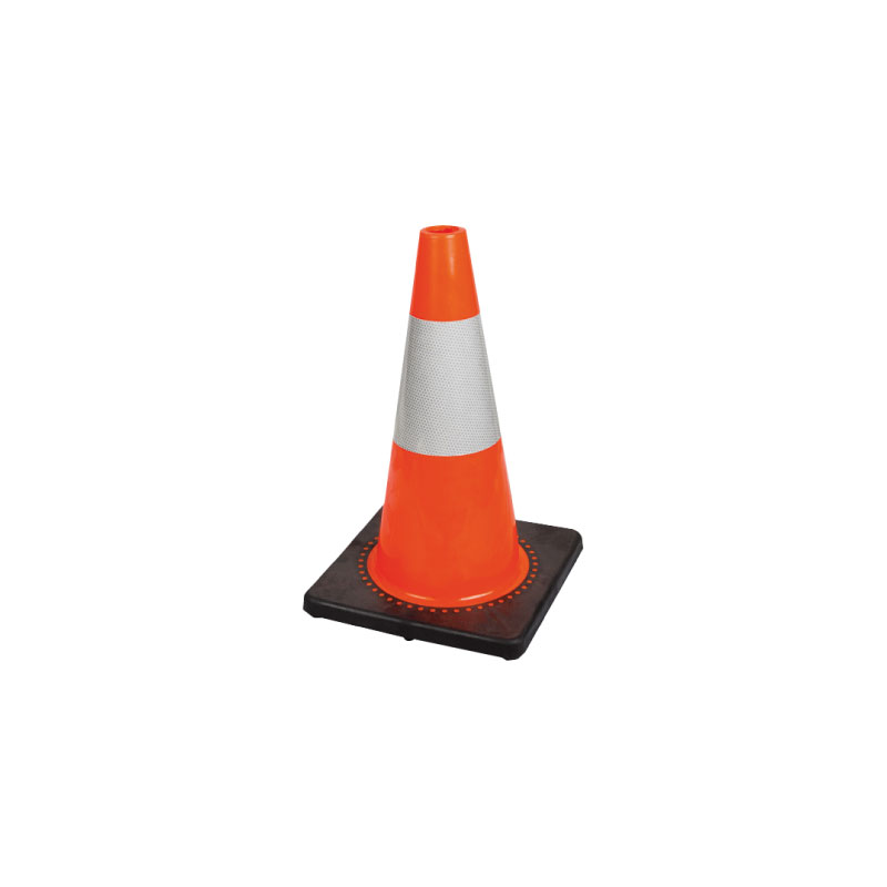 SOTER TRAFFIC CONE CSR1219 7095 ORANGE & BLACK PVC & RUBBER BLACK BASE ...