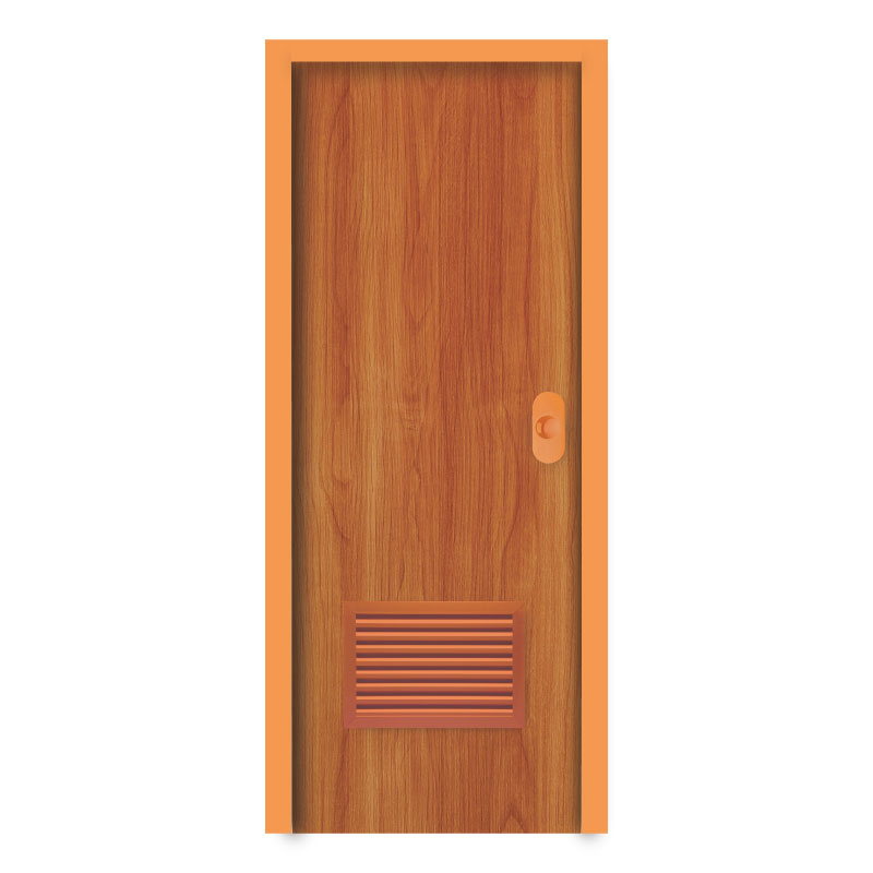 POLYWOOD DOOR VG-A WOOD PVC DOOR SERIES W/LOUVER