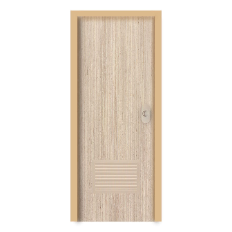 POLYWOOD DOOR BW-A WHITE OAK PVC DOOR SERIES W/LOUVER