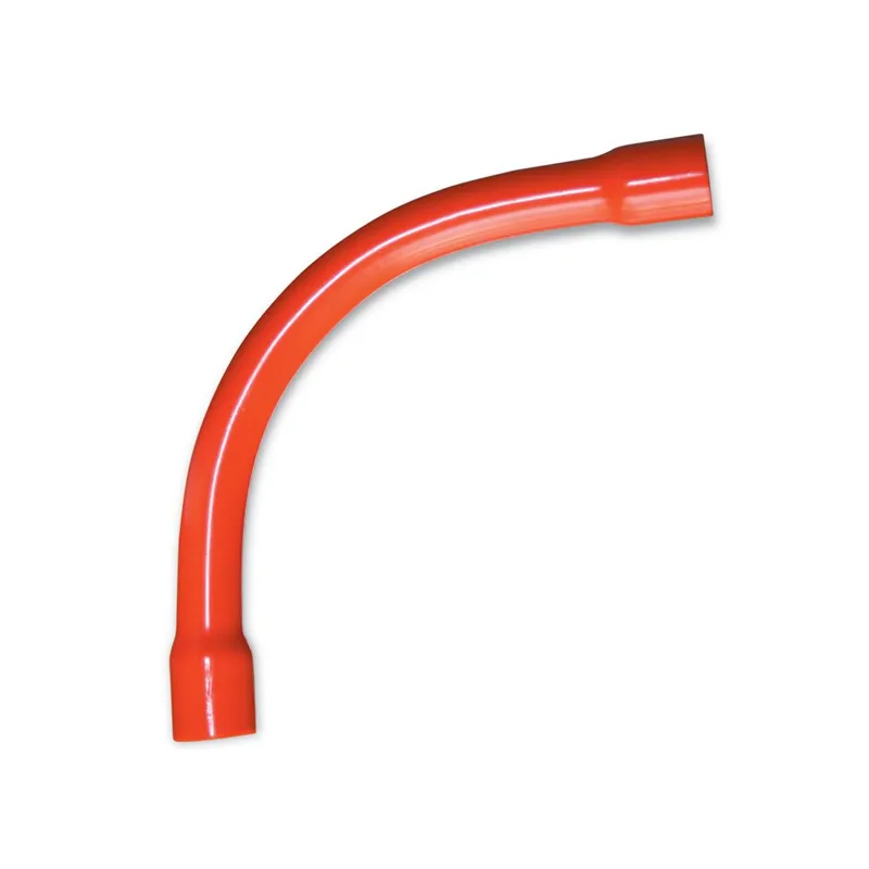 EMERALD PIPE ACCESSORIES RED PVC ELECTRICAL CONDUIT ELBOW