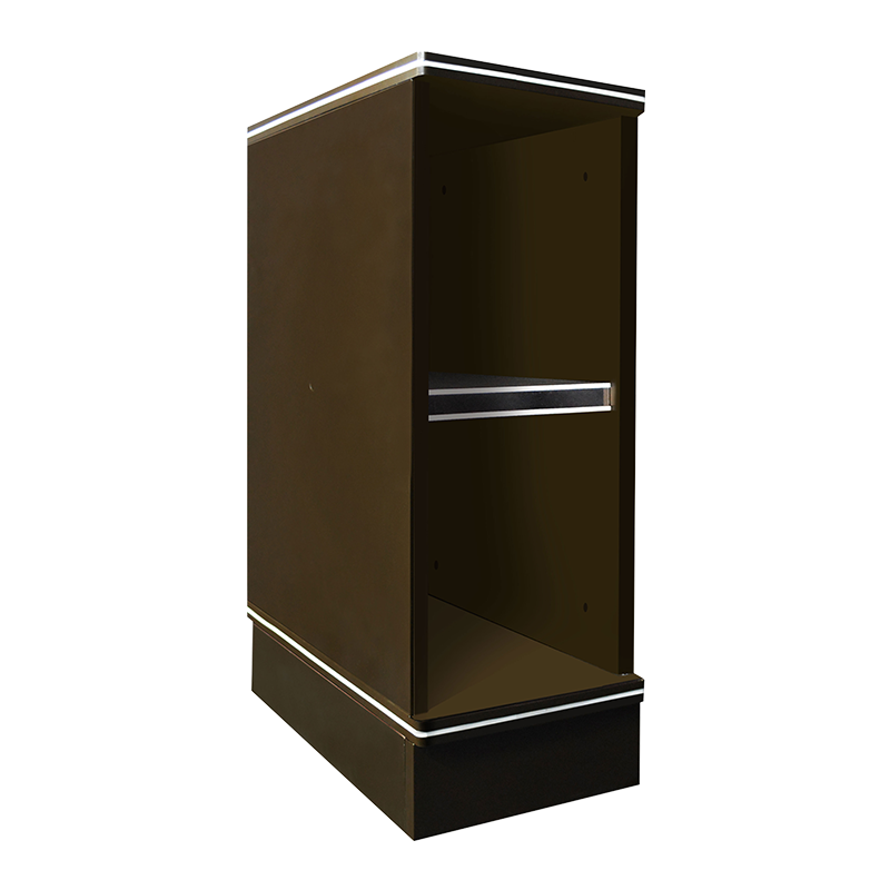 KING COUNTER CABINET PLATINUM DARK OAK PVC COUNTER