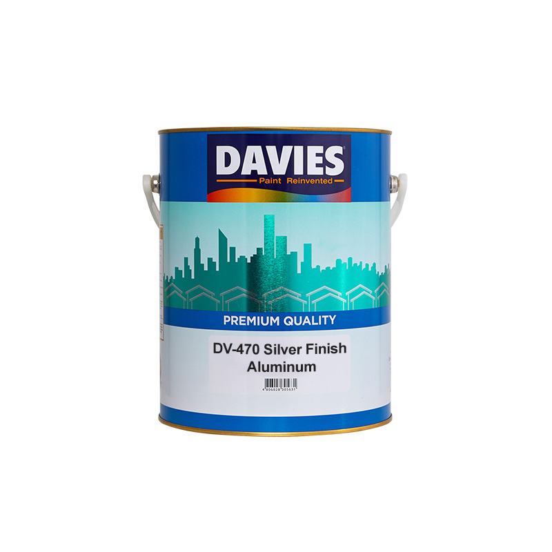 DAVIES PAINT DV-470 SILVER ALUMINUM ENAMEL PREMIX