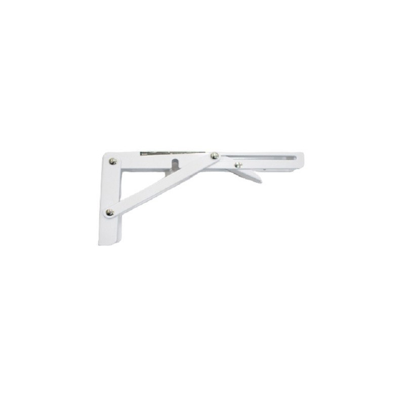 STACK SHELF BRACKET SB-57 WHITE ALUMINUM FOLDABLE L-TYPE