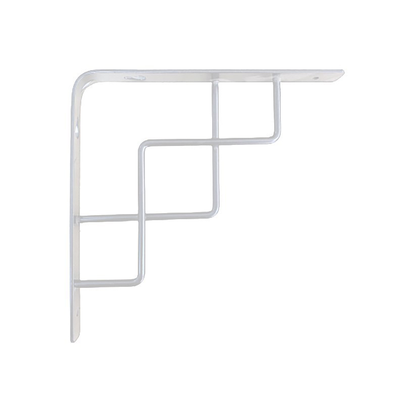 STACK SHELF BRACKET BSY920-8W WHITE IRON BRACKET ZIGZAG