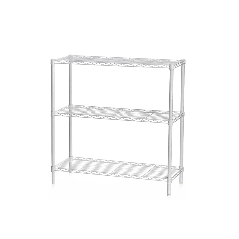 STACK RACK CITI-46T3E WHITE METAL WIRE 3 TIER