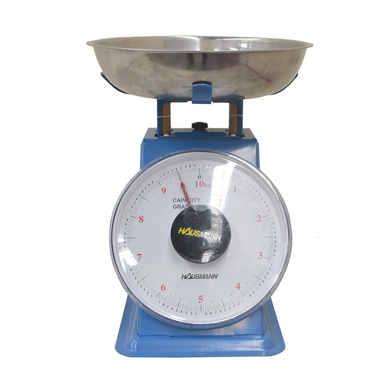 HAUSMANN WEIGHING SCALE SP-10KG BLUE STAINLESS STEEL PLATE 10KG DIAL ...